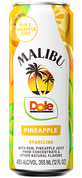 Malibu & Dole® Pineapple Juice Can - Malibu Drinks